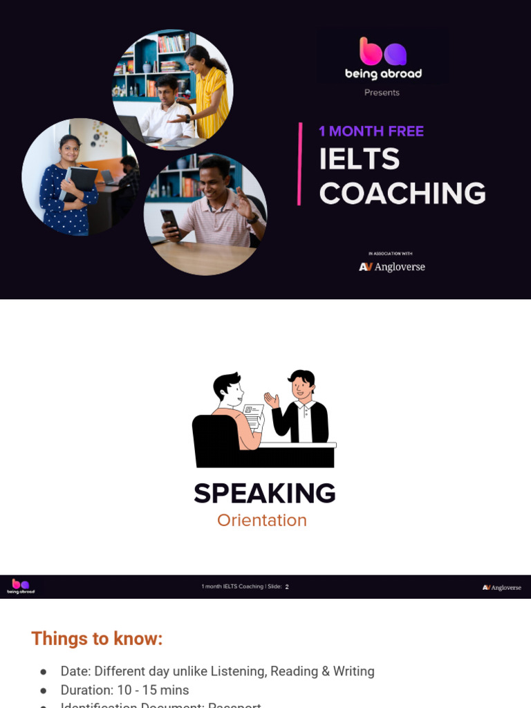 Day 2 Notes - IELTS Coaching by Being Abroad | PDF