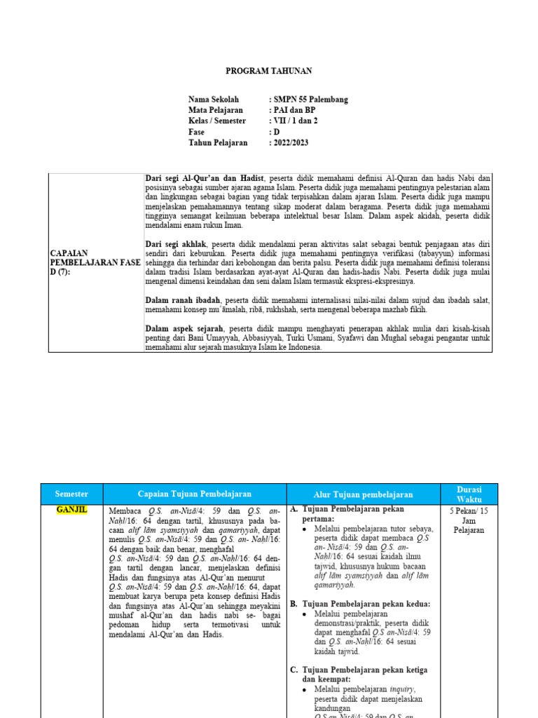 Modul Kurikulum Merdeka Tria | PDF