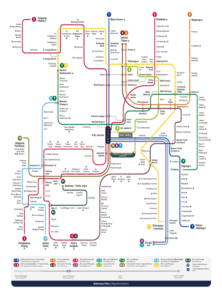 Bytrain KL Rail Transit Map | PDF