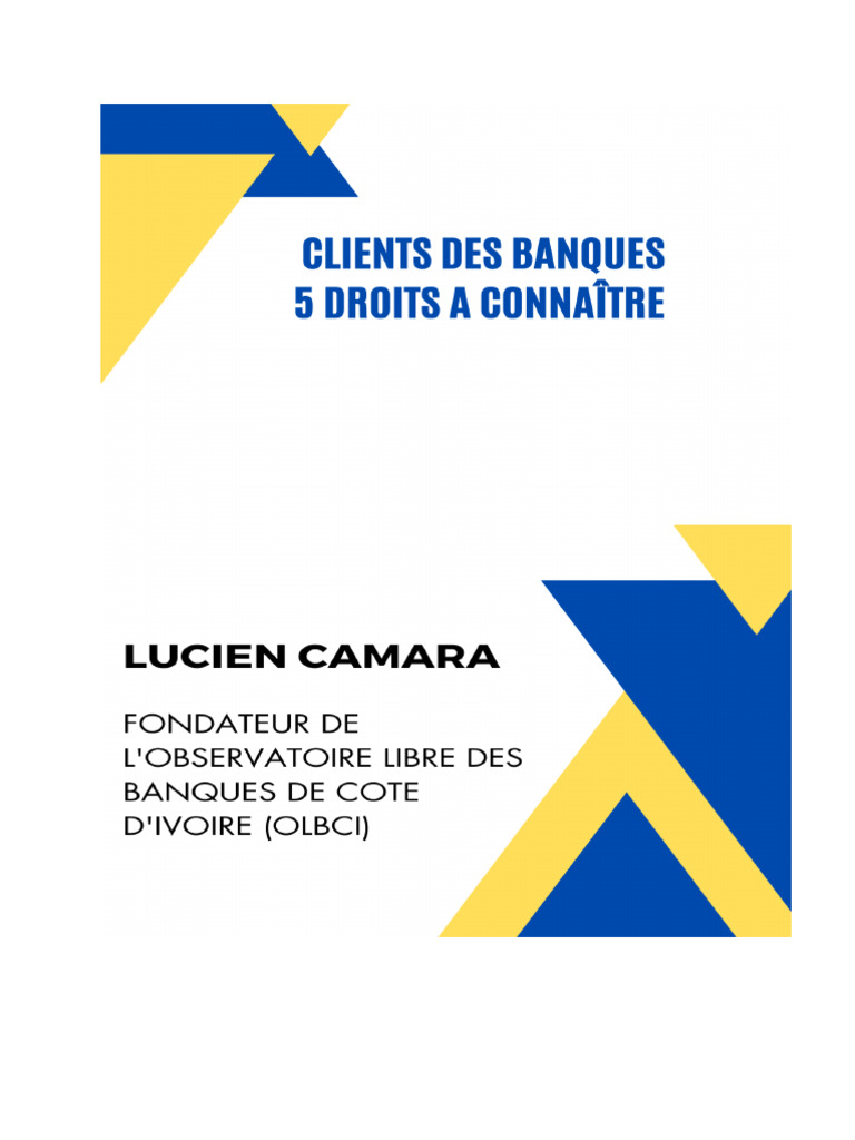 Clients Des Banques - 5 Droits À Connaître Final Version | PDF