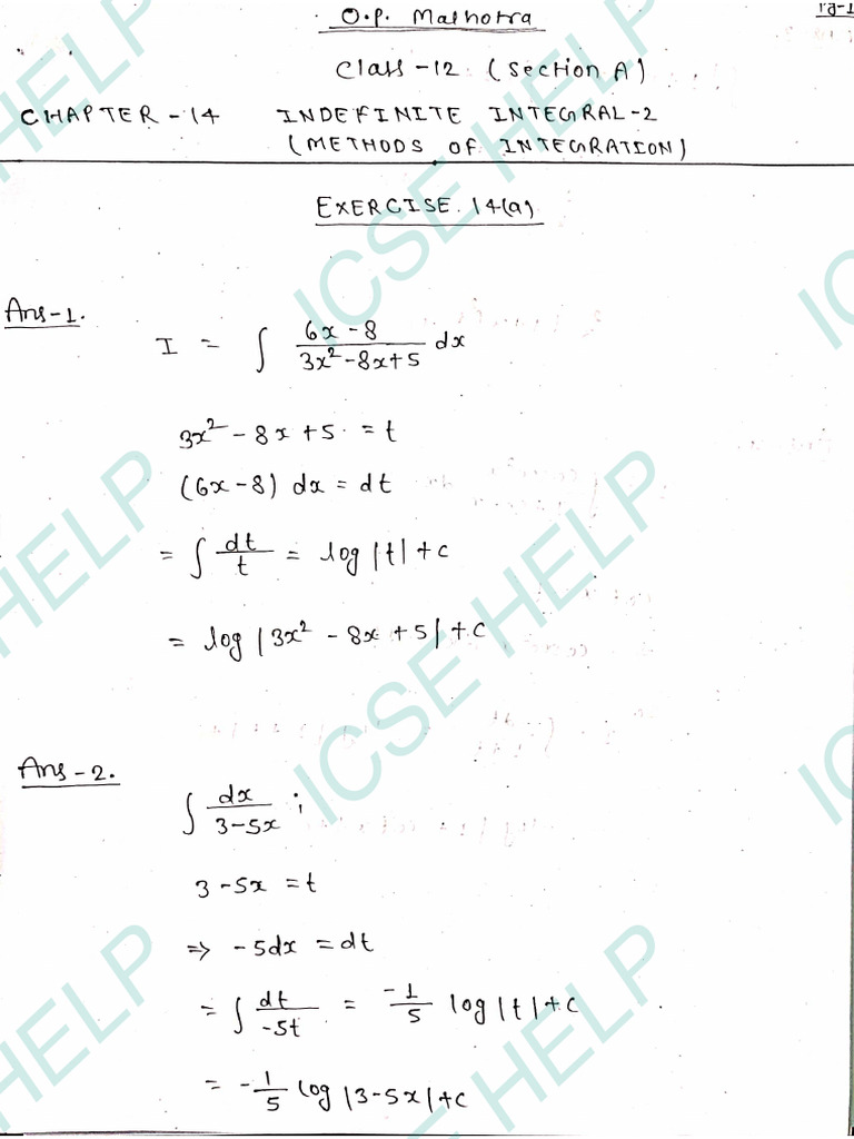 Op Malhotra Class 12 Chapter 14.a | PDF