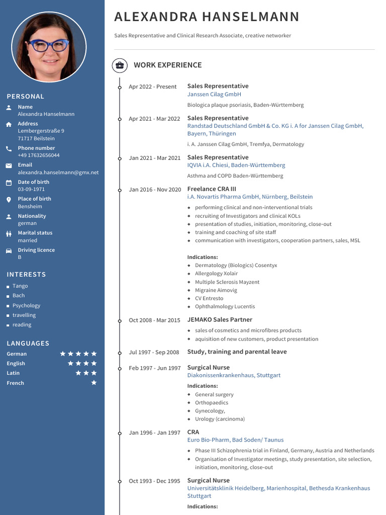 CV Alexandra C. Hanselmann Oct - 22 | PDF