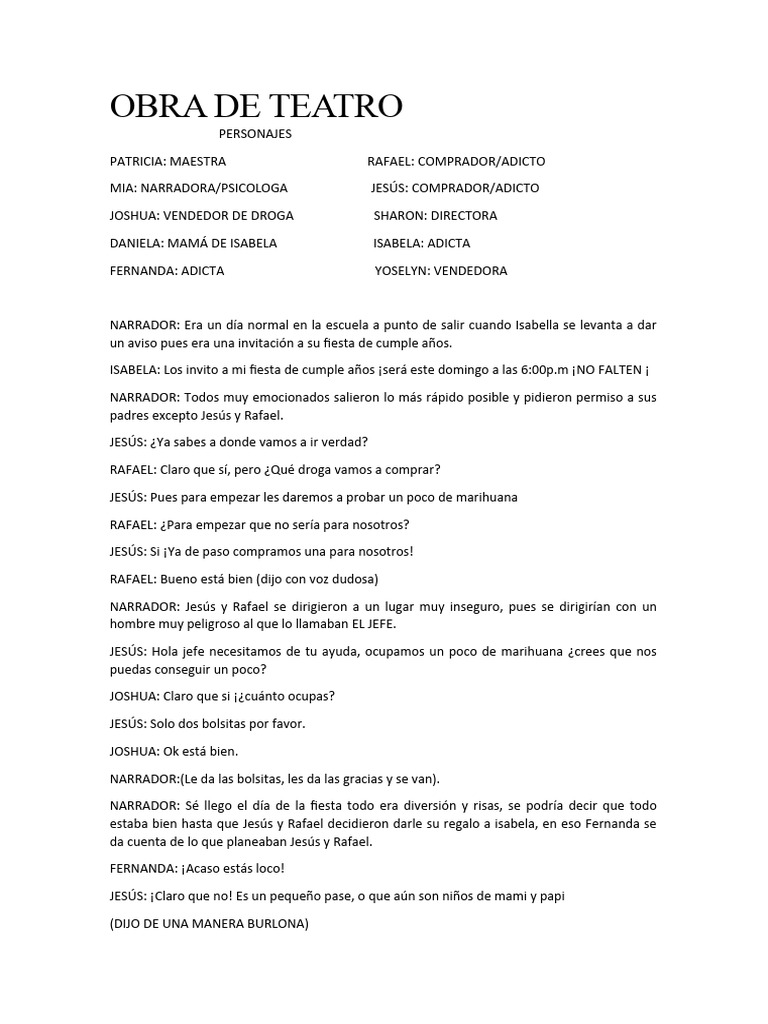 Obra de Teatro | PDF