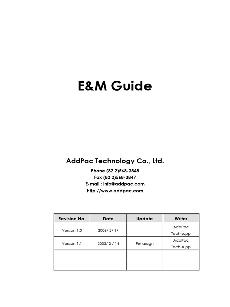 EnM Guide e | PDF