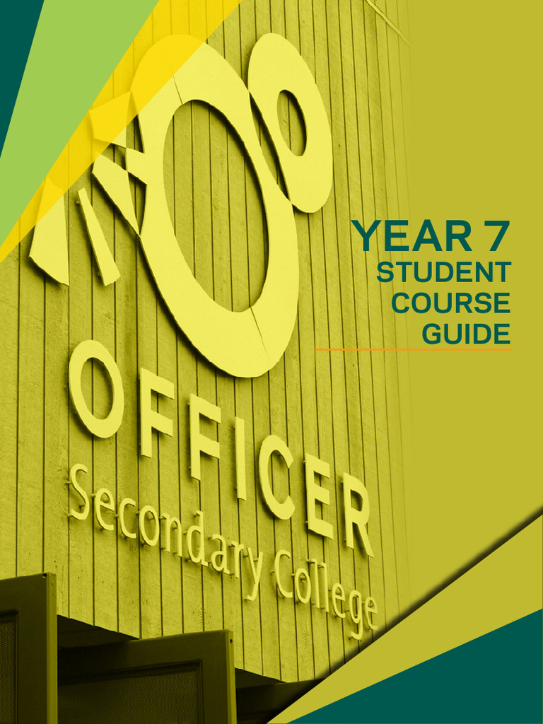 Officer Secondary College Year 7 2022 Course Guide | PDF | Standard ...
