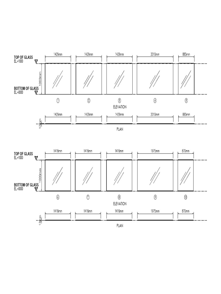 Glass Railing Plan & Cutting List | PDF