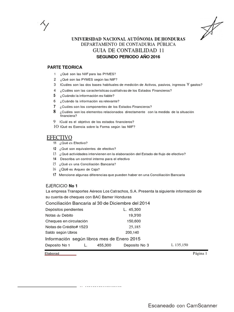 Guía Contabilidad 2 - 1erp | PDF | Bancos | Cheque
