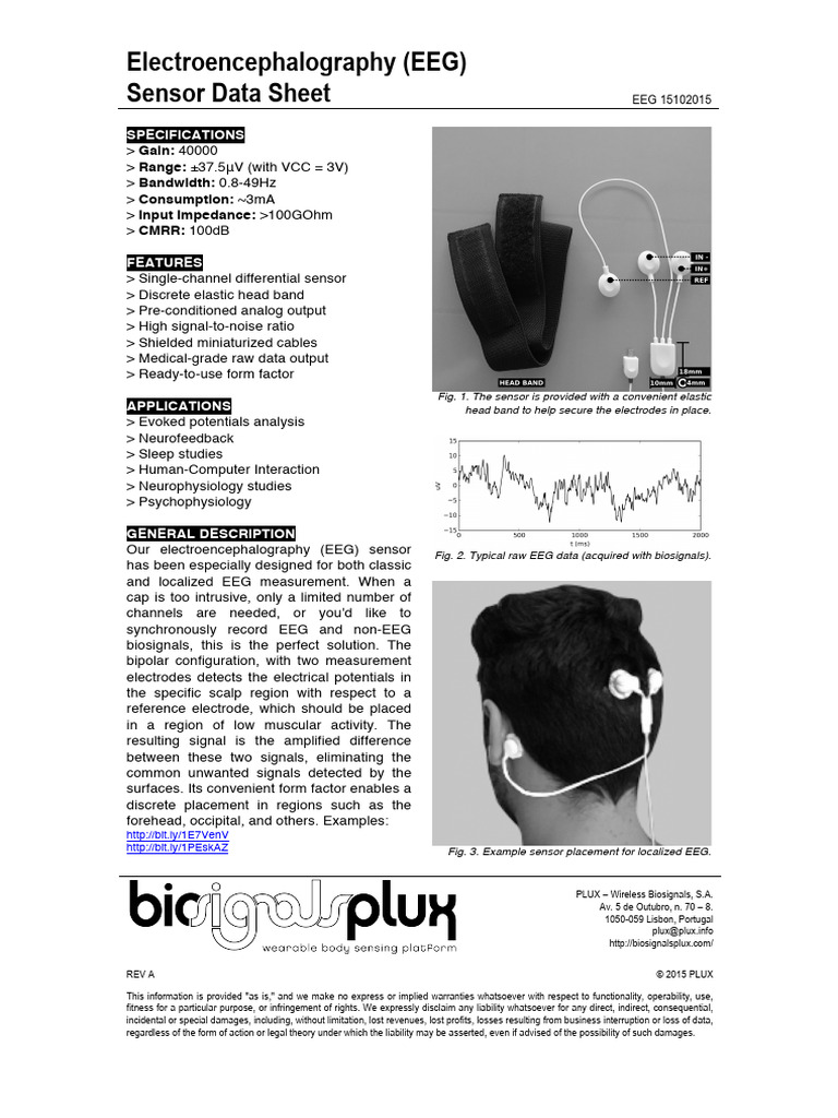 EEG Sensor Datasheet | Download Free PDF | Electroencephalography ...