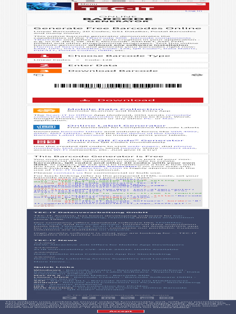 Free Online Barcode Generator Create Barcodes Fo… | PDF