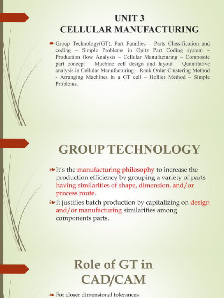 CIM Unit III Notes | PDF