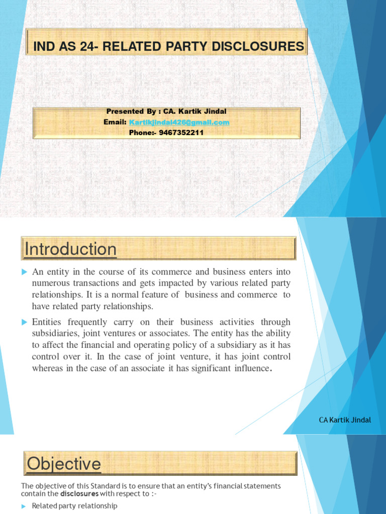 Indas24 Relatedpartydisclosures | PDF