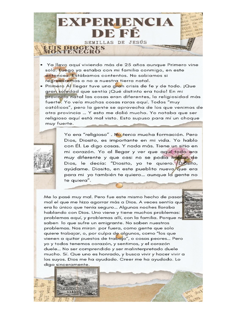 Experiencia De Fé Pdf