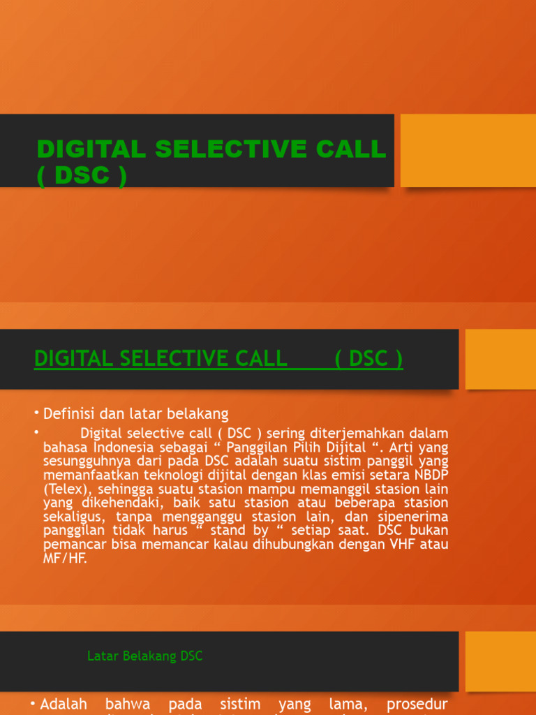 DIGITAL SELECTIVE CALL New | PDF