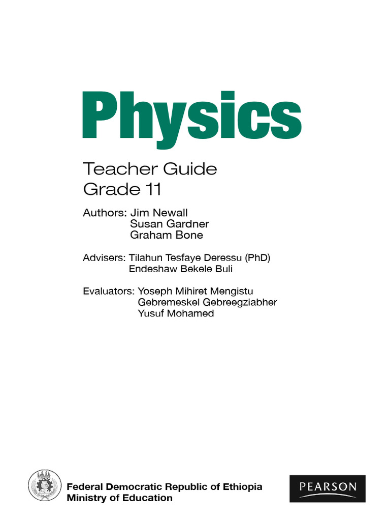 A Physics Grade 11 Teacher Guide-1-1-1-1 | PDF