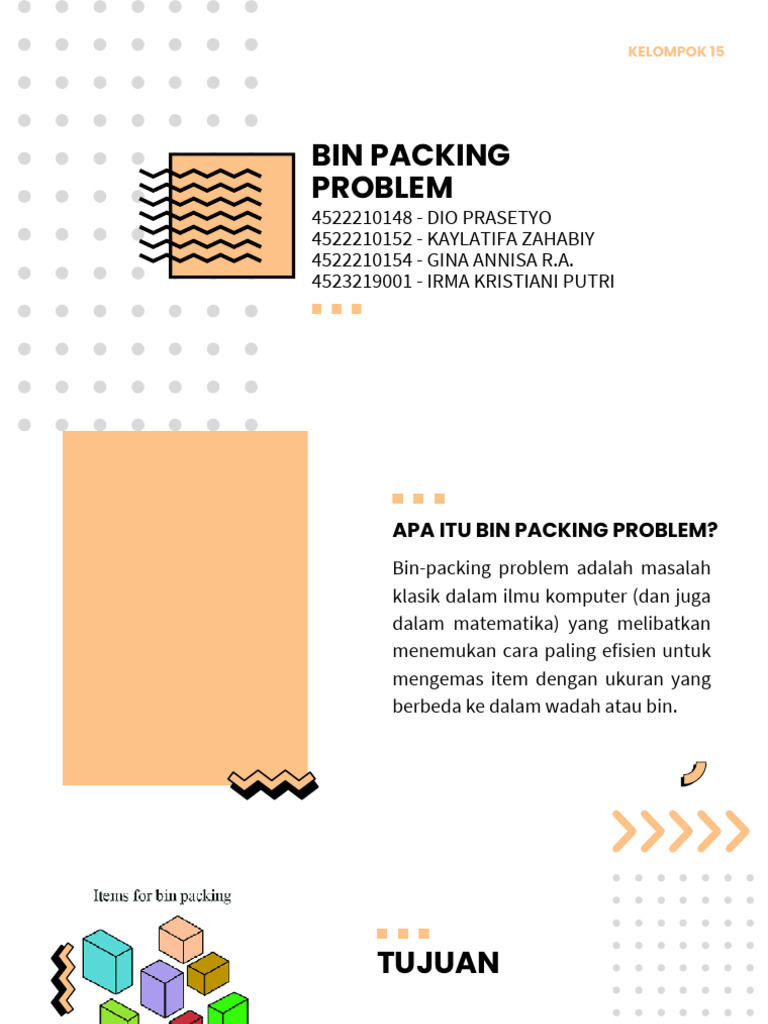 Bin Packing Problem - Kelompok 15 | PDF