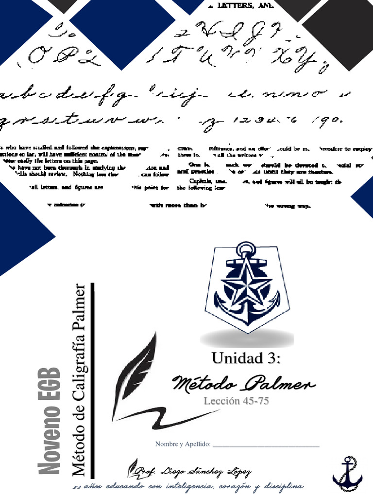 3.unidad 3 Caligrafía Palmer-2024 | PDF