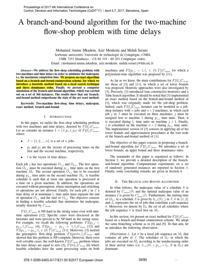 Mkadem 2017 | PDF | Applied Mathematics | Theoretical Computer Science