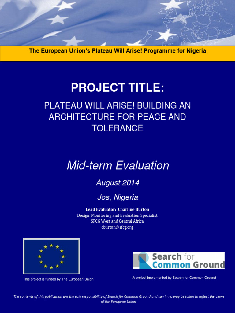 NGR - MT - Aug14 - PWA Mid Term Evaluation Report - Final 11072014 | PDF