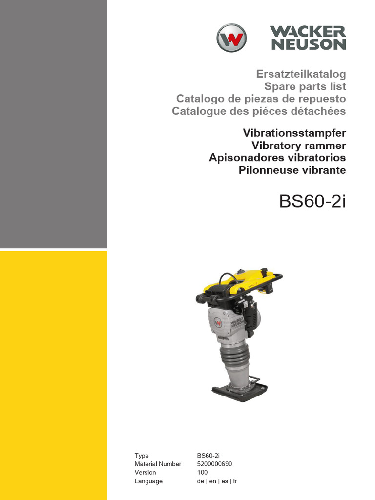 Ersatzteilkatalog Spare Parts List Catalogo de Piezas de Repuesto ...