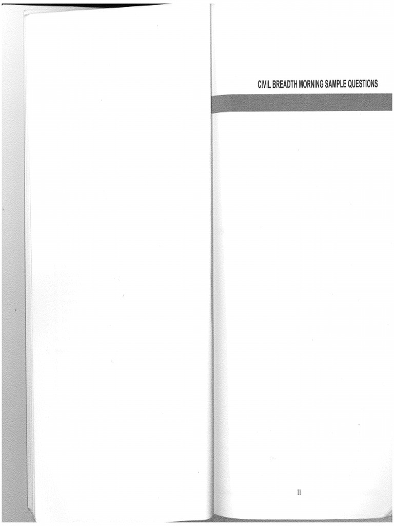 11x17 NCEES 2011 Practice Problems | PDF