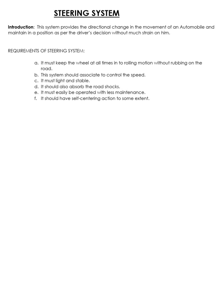 7809 - Steering System | PDF | Steering | Gear