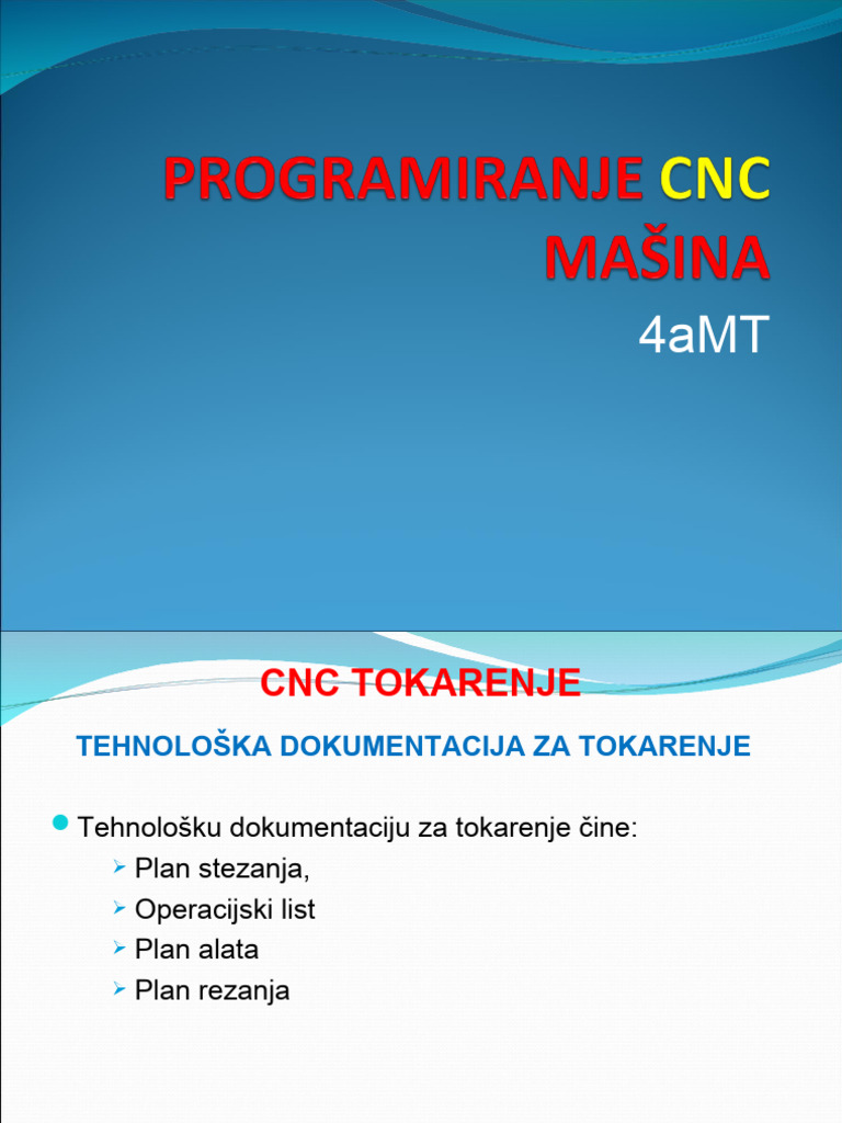 Tehnoloska Dokumentacija Za Tokarenje-Plan Stezanja | PDF