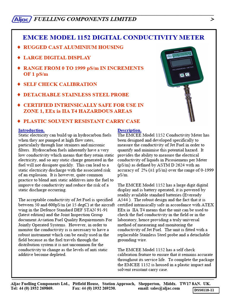 Emcee Conductivity Meter | PDF