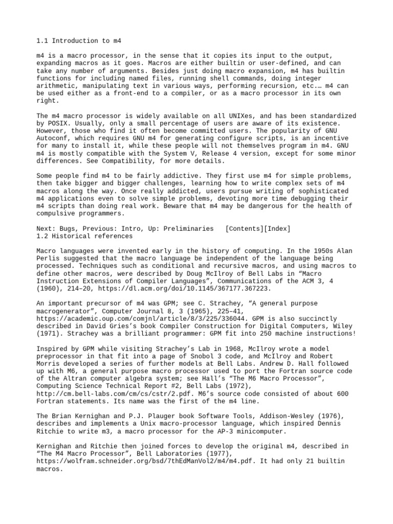 Gnu M4 | PDF | Technology & Engineering