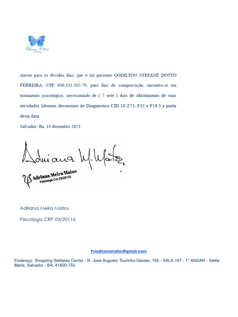 Atestado Modelo Atualizado | PDF
