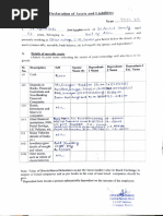 Asset Statement Form 34A | PDF