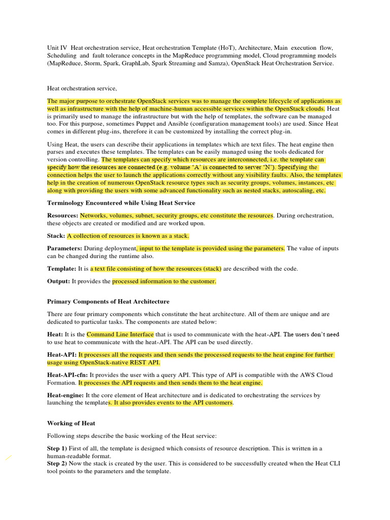 Unit IV TCS 750 | PDF