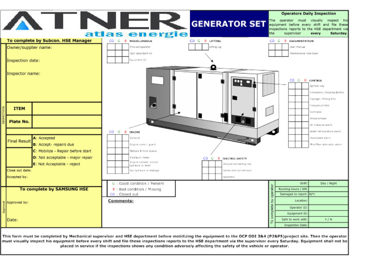 Generator Set | PDF