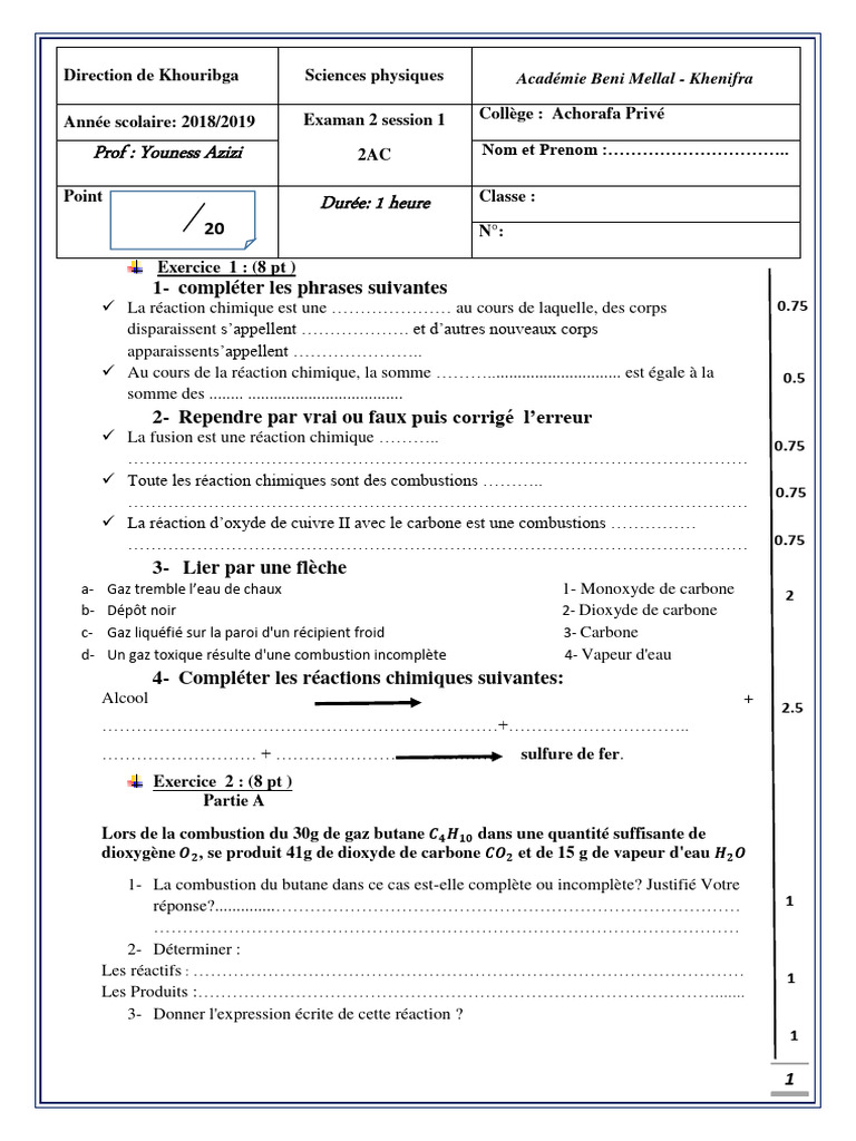 2ac Physique | PDF