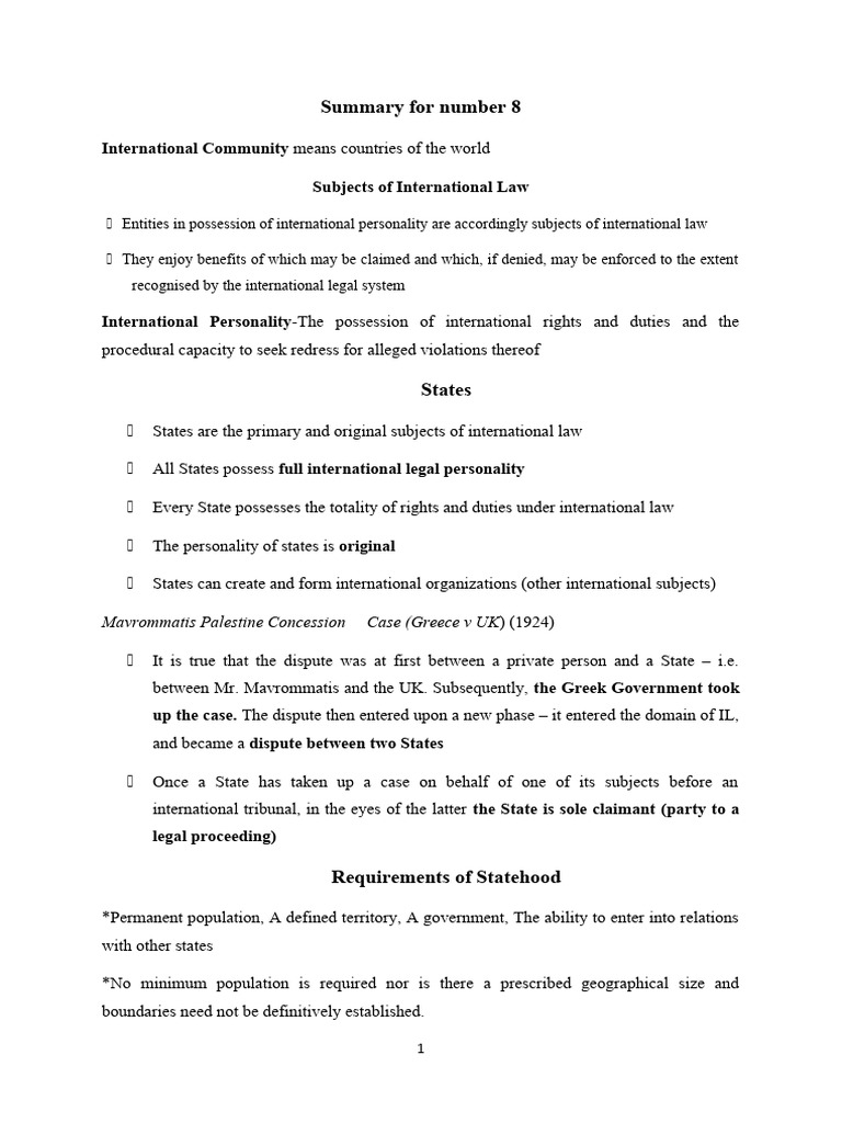 Summary For Number 8 Pdf 
