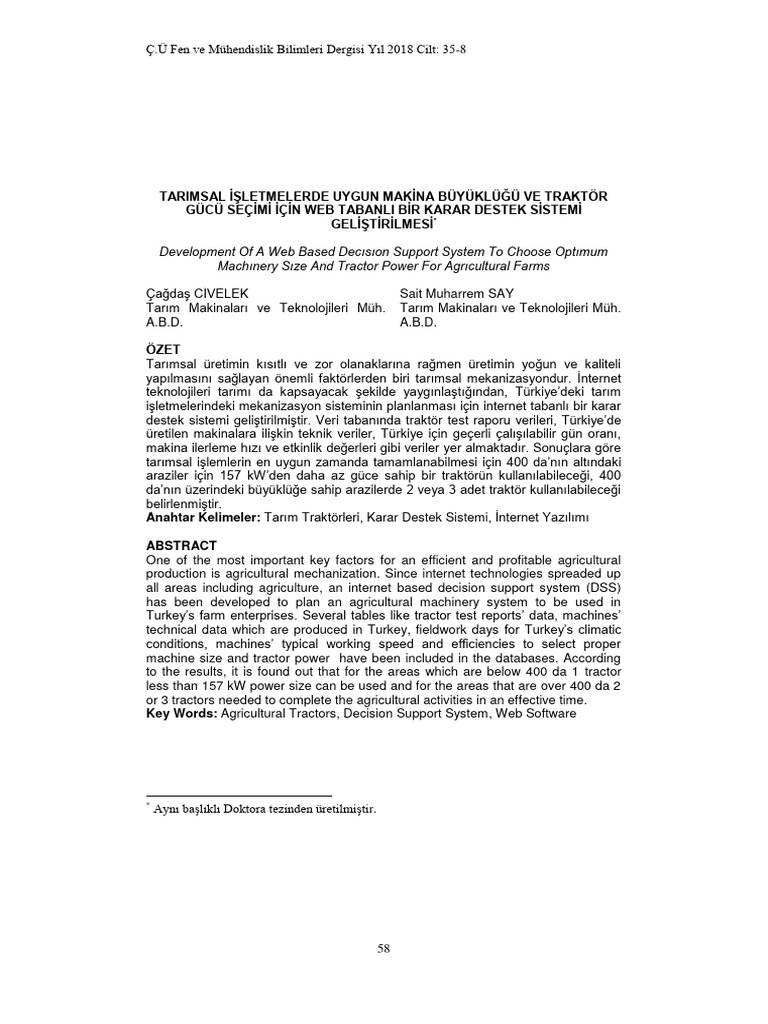 Tarimsal İşletmelerde Uygun | PDF