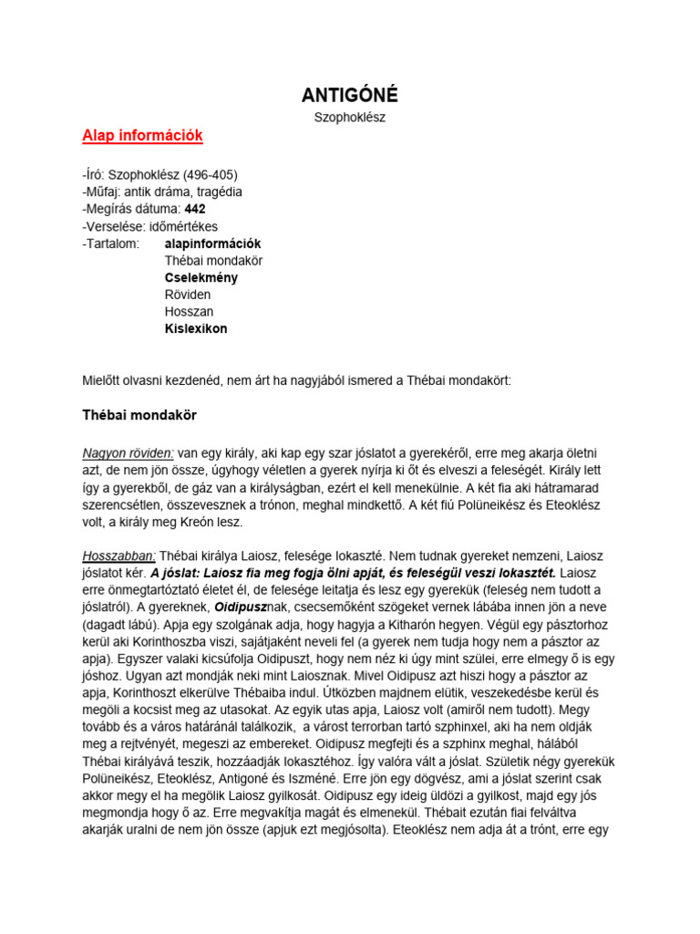 Antigoné | PDF