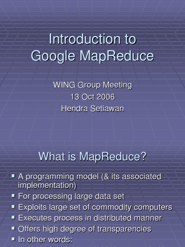 Introduction To MapReduce | PDF | Map Reduce | Operating System Technology