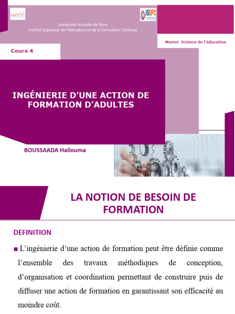 Analyse des besoins en formation | PDF