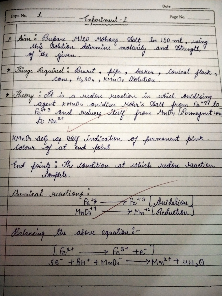 Chemistry Practical | PDF