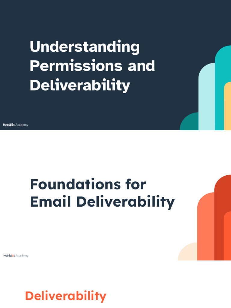 Slides - Understanding Permissions and Deliverability | PDF | Communication | Internet