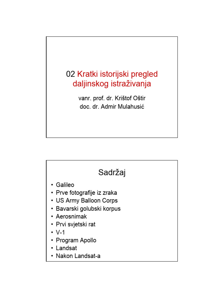 DZ 02 Istorijski Pregled | PDF