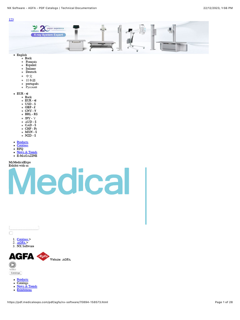 NX Software - AGFA - PDF Catalogs - Technical Documentation | PDF