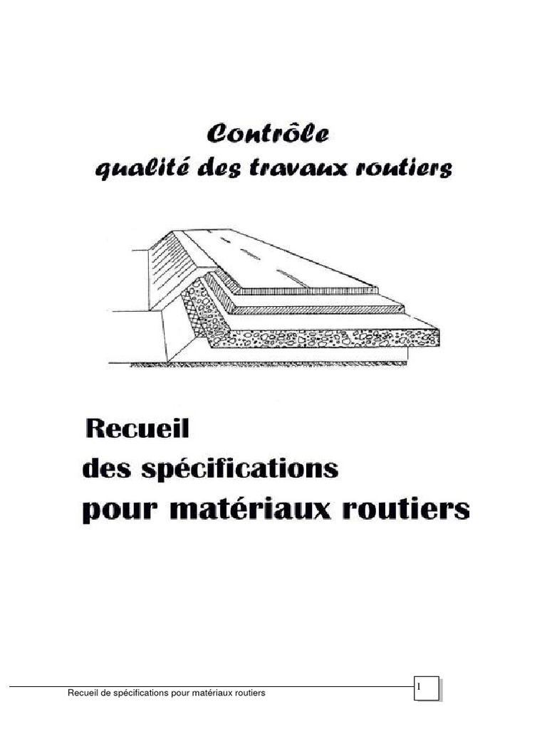Recueil de SP Cifications Sur Mat Riaux Routiers 1704316109 | PDF