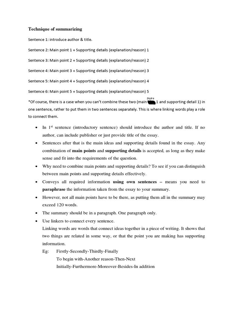 techniques-of-summarizing-pdf