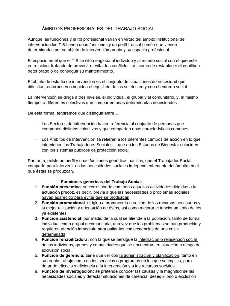 Los 4 Ámbitos Profesionales Del Integrador Social – UOGS