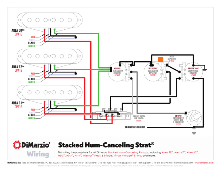 Strat Stacked Hum Canceling Wiring | PDF