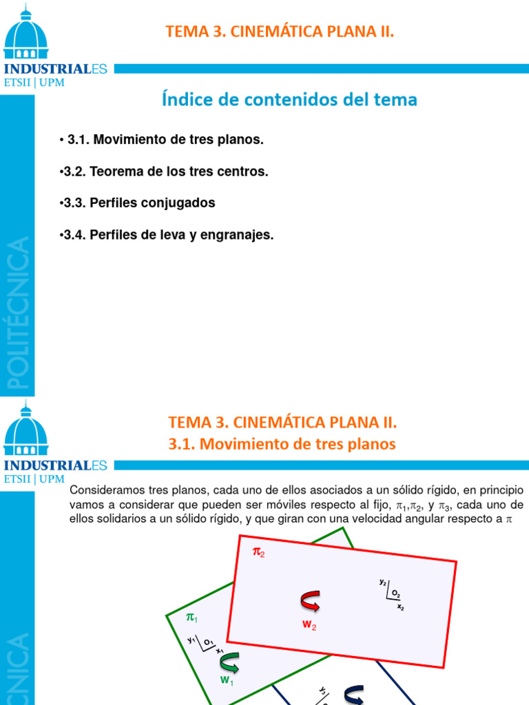 Tema 3 Cinemática Plana II 2023 2024 v0 | PDF