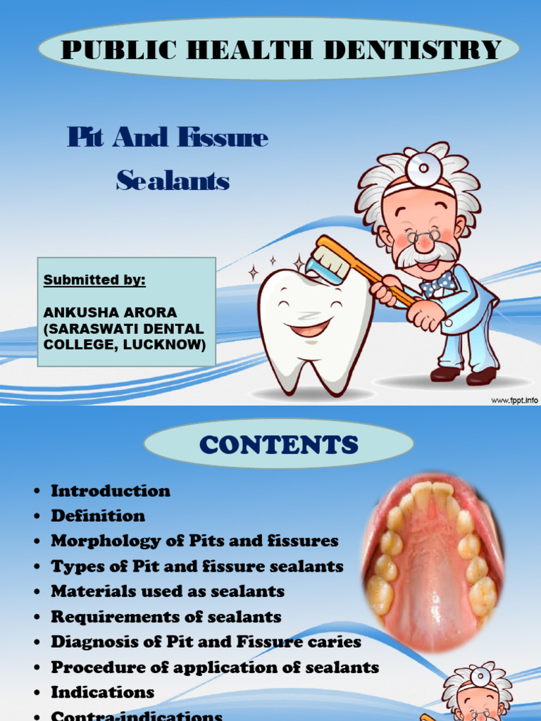 Pit and Fissure Sealants Overview | PDF