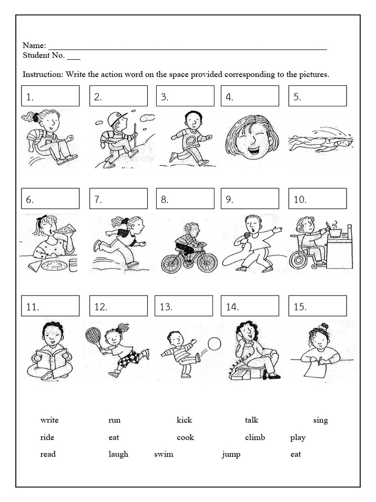 Action Words for Students | PDF