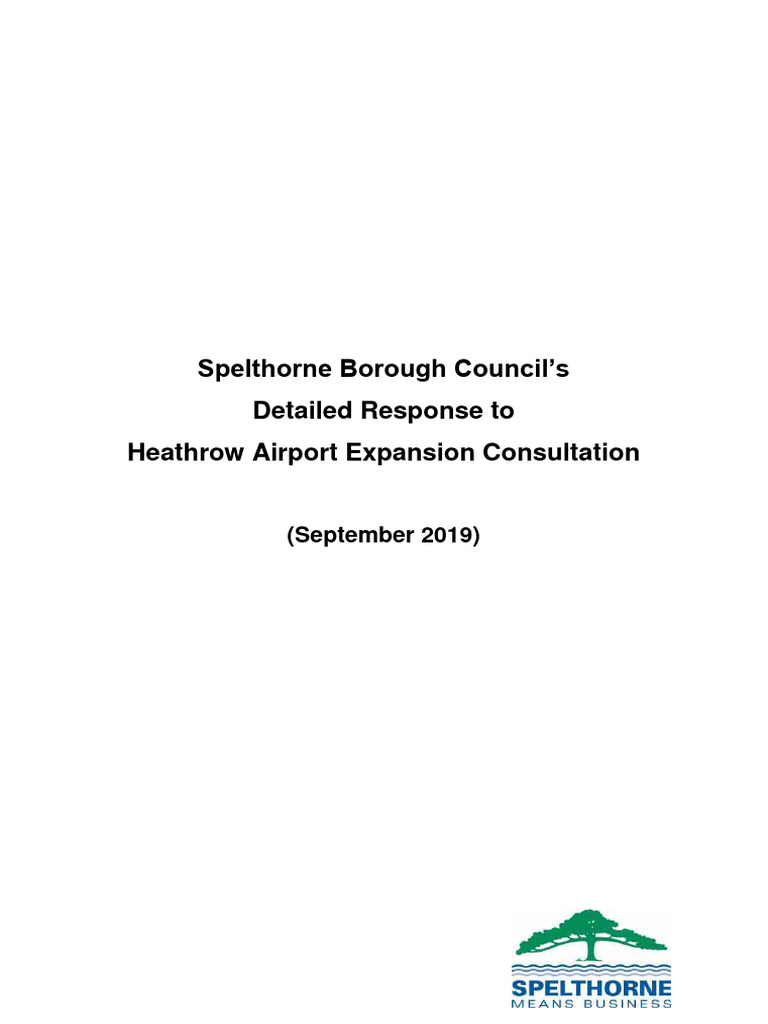 Spelthorne Council's Heathrow Expansion Response | PDF